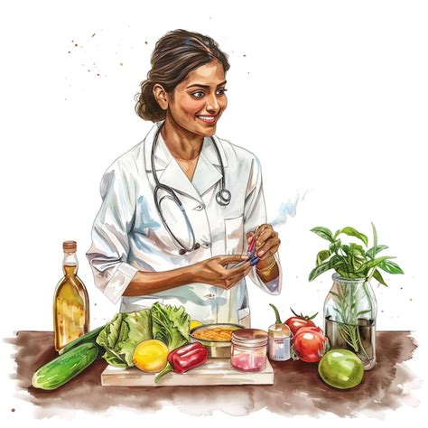 Food Scientist Illustration Premium Ai Generated Image