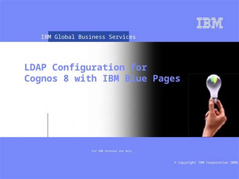 Ppt Ldap Configuration For Cognos 8 With Ibm Blue Pages Dokumentips