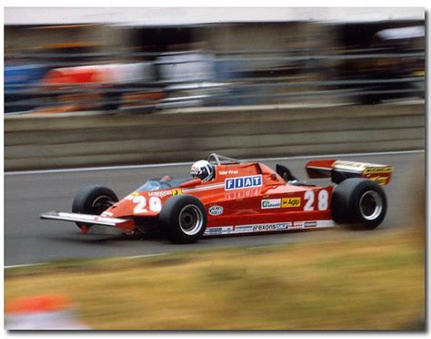 Didier Pironi Ferrari 126c 1981 British Gp Silverstone