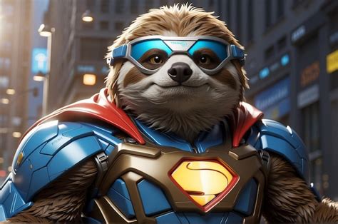 A Person In A Costume With A Superman Costume On It Premium AI Generated Image