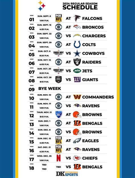 Get Your Free Printable Pittsburgh Steelers Schedule 2024 Printables