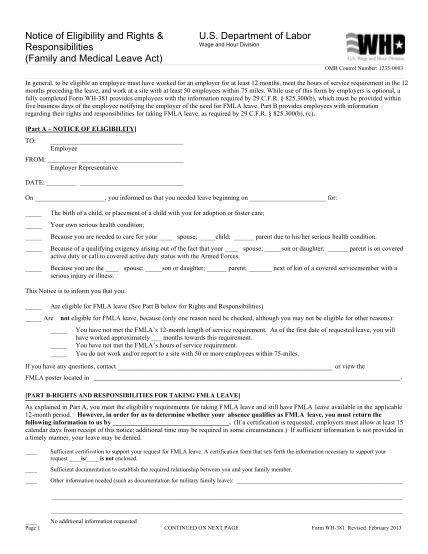 89 Fmla Printable Forms Page 6 Free To Edit Download And Print Cocodoc
