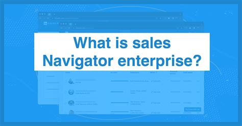 What Is Sales Navigator Enterprise Anyleads