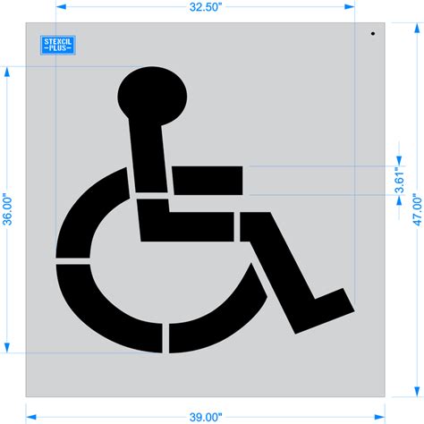 Free Online Printable Handicap Parking Lot Stencil Printable Stencils