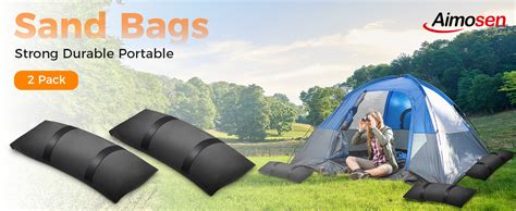 Aimosen 100 Lbs Umbrella Base Weight Sand Bags 2 Packs