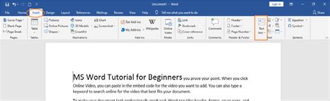 How To Insert Text In Ms Word Insert Text In Ms Word