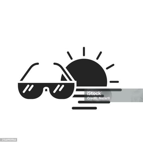 여름 방학 아이콘입니다 선글라스와 석양 여름 해변 바다 휴식의 상징입니다 관광 디자인에 대 한 벡터 이미지 0명에 대한 스톡 벡터 아트 및 기타 이미지 Istock