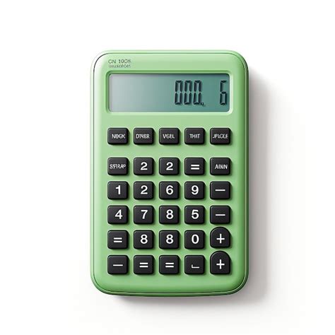 Premium Vector Green Color Calculator Gradient Vector White Background I