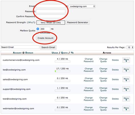 How Do I Add Or Remove Email Accounts Creative Web Designing