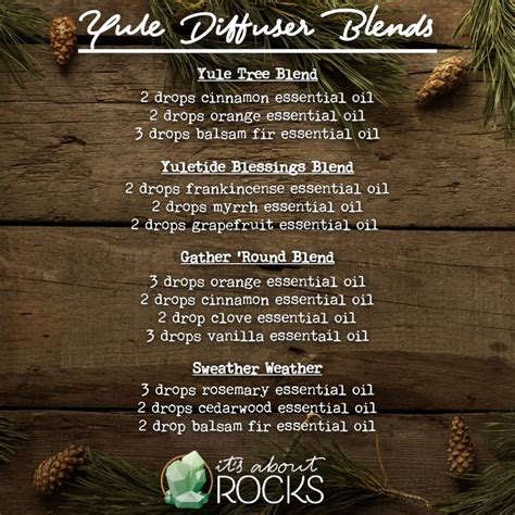 Yule Diffuser Blends Essential Oil Diffuser Recipes Diffuser Blends