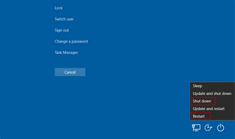 Shut Down Or Restart Windows 10 Without Installing Updates