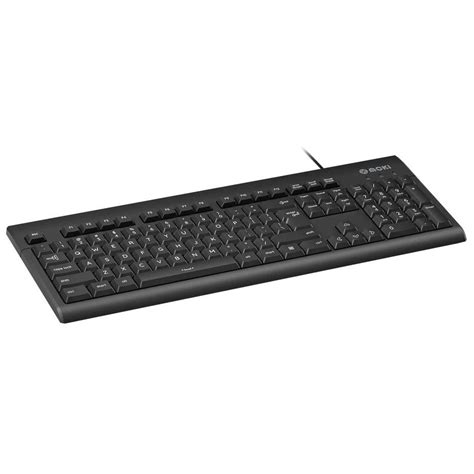 Moki Usb A Wired Corded Keyboard For Pc Laptop Computer Home Office Black Big W