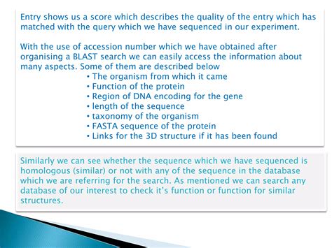 Blast Bioinformatics PPTX Databases Computer Software And Applications