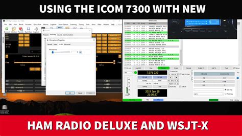 Using The Icom 7300 With New Ham Radio Deluxe And Wsjt X Ham Radio With K0pir Icom 7300 And