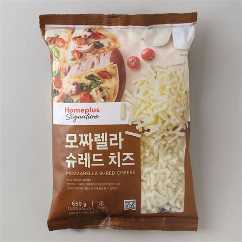 홈플러스시그니처 모짜렐라 슈레드치즈 650g 홈플러스