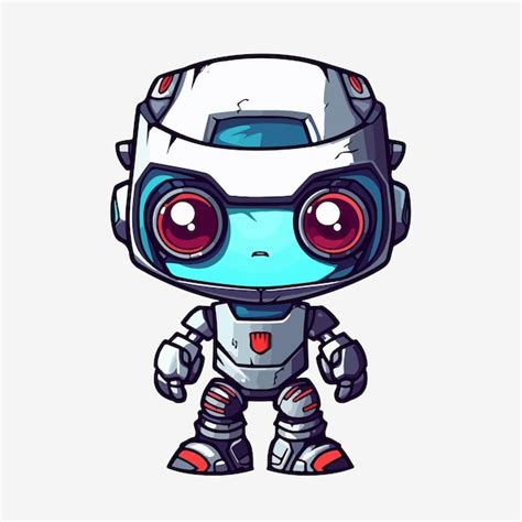 Premium Vector Cool Cyberpunk Robot Vector Design