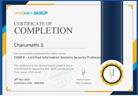 Completed Cissp Course Charu Mathi Posted On The Topic Linkedin