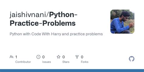 GitHub Jaishivnani Python Practice Problems Python With Code With Harry And Practice Problems