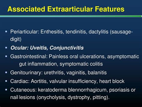 Uveitis In The Spondyloarthropathies Ppt Download