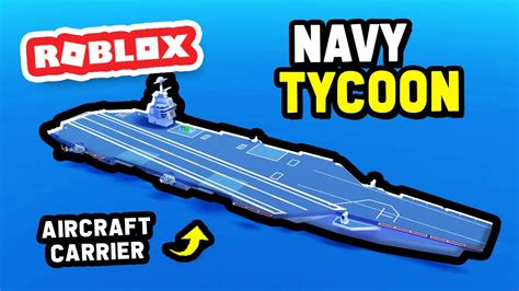 Building My Own Aircraft Carrier In Roblox Navy Tycoon Youtube