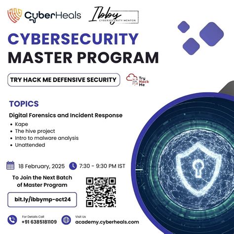 Ibby Cyber Security Mentor On Linkedin Cybersecurity Master Program Topics Active Directory 👉