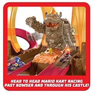 Hot Wheels Mario Kart Bowsers Castle Chaos Modular Track With Side By
