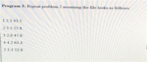 solved problem 2 the following data file named input txt