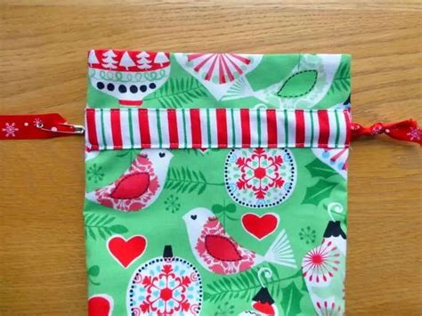 Drawstring Fabric Gift Bag Tutorial Free Tutorial Net