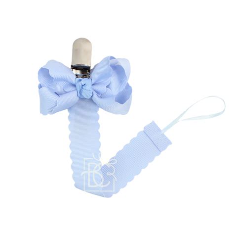 Powder Pink Scalloped Pacifier Clip By Beyond Creation Shop Now