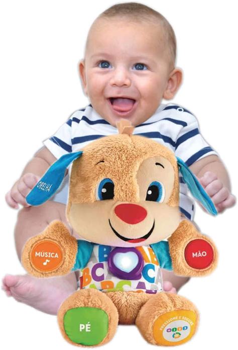Infant Smart Stages Cachorrinho De Atividades Brinquedo De Pelúcia Para Bebês Brinquedos