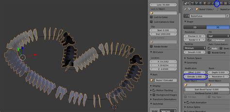 Extruding A Bezier Curve Along Bezier Curve Only With Modifiers