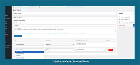 minimum order amount woocommerce marketplace