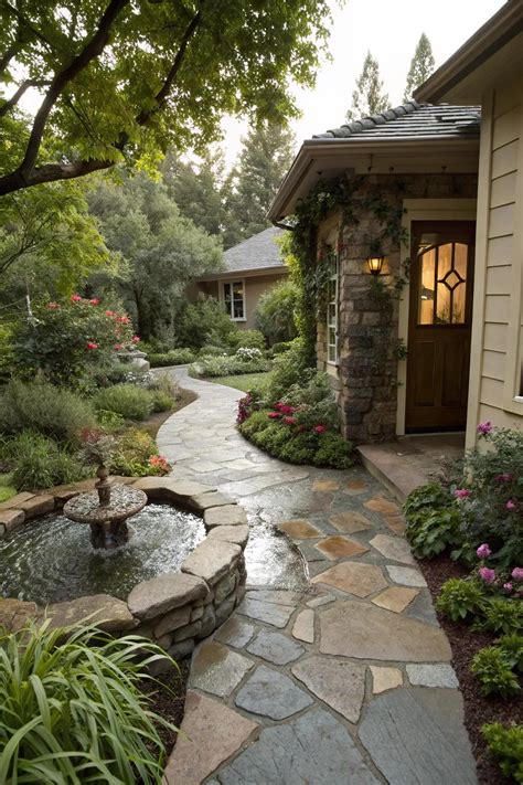 Creative Paver Ideas For Your Front Entrance Light And Layer
