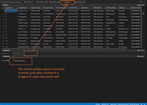 dragging results to different editor group breaks rendering on other