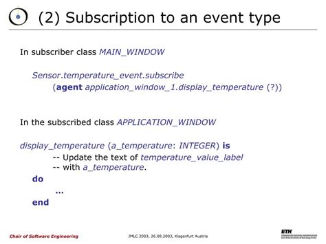 Ppt Event Library An Object Oriented Library For Event Driven Design Powerpoint Presentation