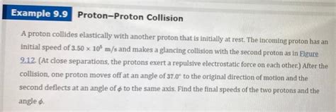 solved example 9 9 proton proton collision a proton collides