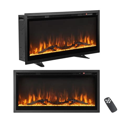 Costway 36 Elektrokamin 750w1500w Kaminheizung Mit Touchscreen And Fernbedienung And 8h Timer