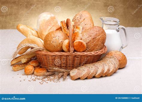 Different Bread Products Stock Image Image Of Organic 26168883