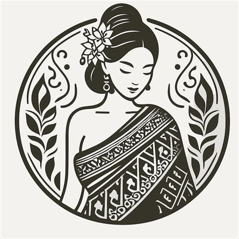 Premium Vector Create A Logo That Looks Asean With A Figure Of A