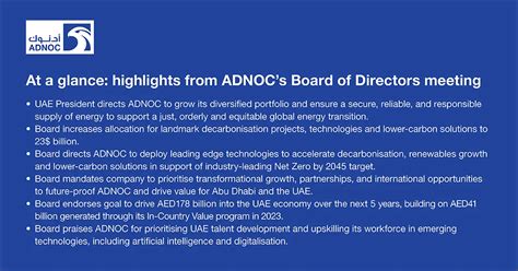 Adnoc Board Boosts Budget For Decarbonisation And Lower Carbon Solutions To 23 Billion