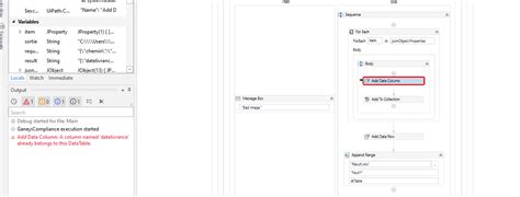 Add Data Column Object Reference Not Set To An Instance Of An Object Help Uipath Community