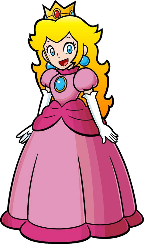 Princesa Peach En Su Vestido Rosa Y Tiara Principessa Peach Disegni