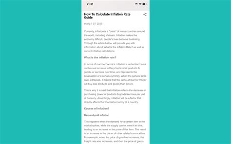 HOW TO CALCULATE INFLATION RATE GUIDE App On Amazon Appstore