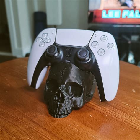 💀 Skull Controller Holder Playstation 5 Plain・free Stl File For 3d Printing・cults