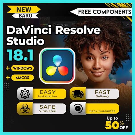 DaVinci Resolve Studio 18 FREE Components Latest For Win McOS Lazada PH