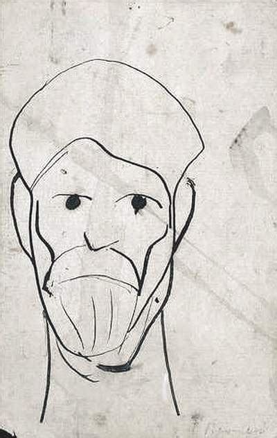Brancusi Portrait Drawing