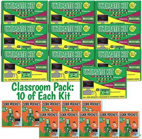 20 Kit Classroom Pack 10 Ultimate Kits 10 Code Rockets