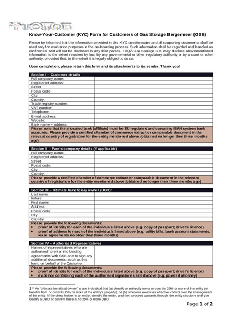 Know Your Customer Kyc For Doc Template Pdffiller
