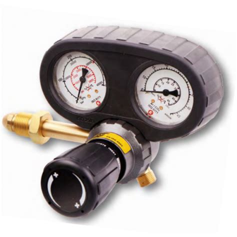 Esab Progen Single Stage Dual Gauge Argon Argon Co2 Gas Regulator 0 40 Lpm Bar Side Entry