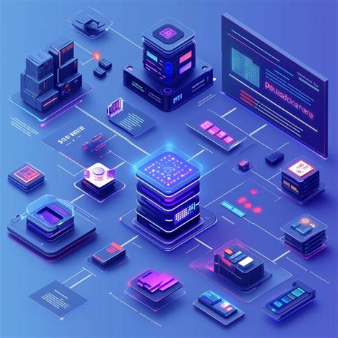 Web Development And Technology Coding Center Premium Ai Generated Image